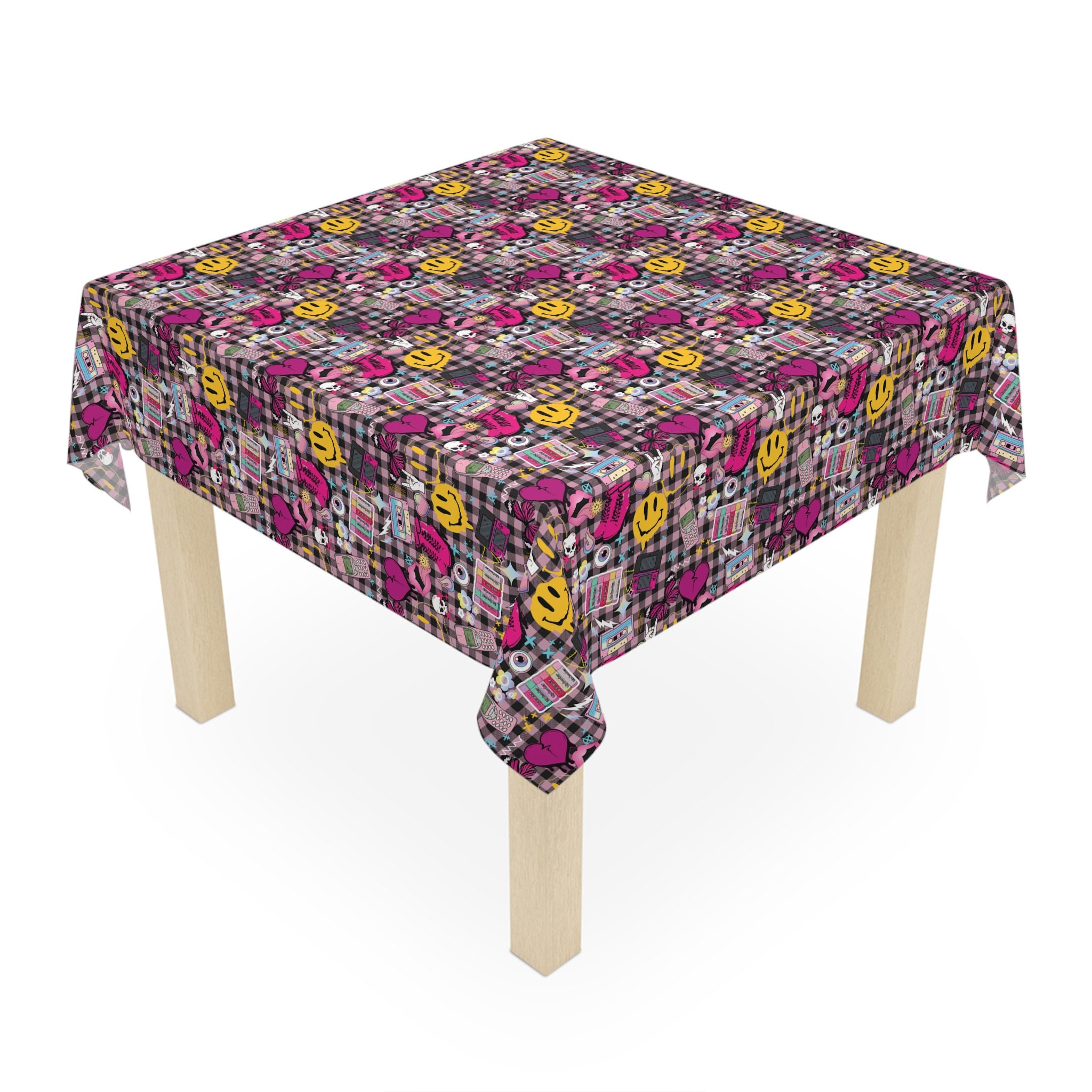 Punk Y2K Tableclothsquare Table Coverdining Room Decorkitchen Decor - Etsy