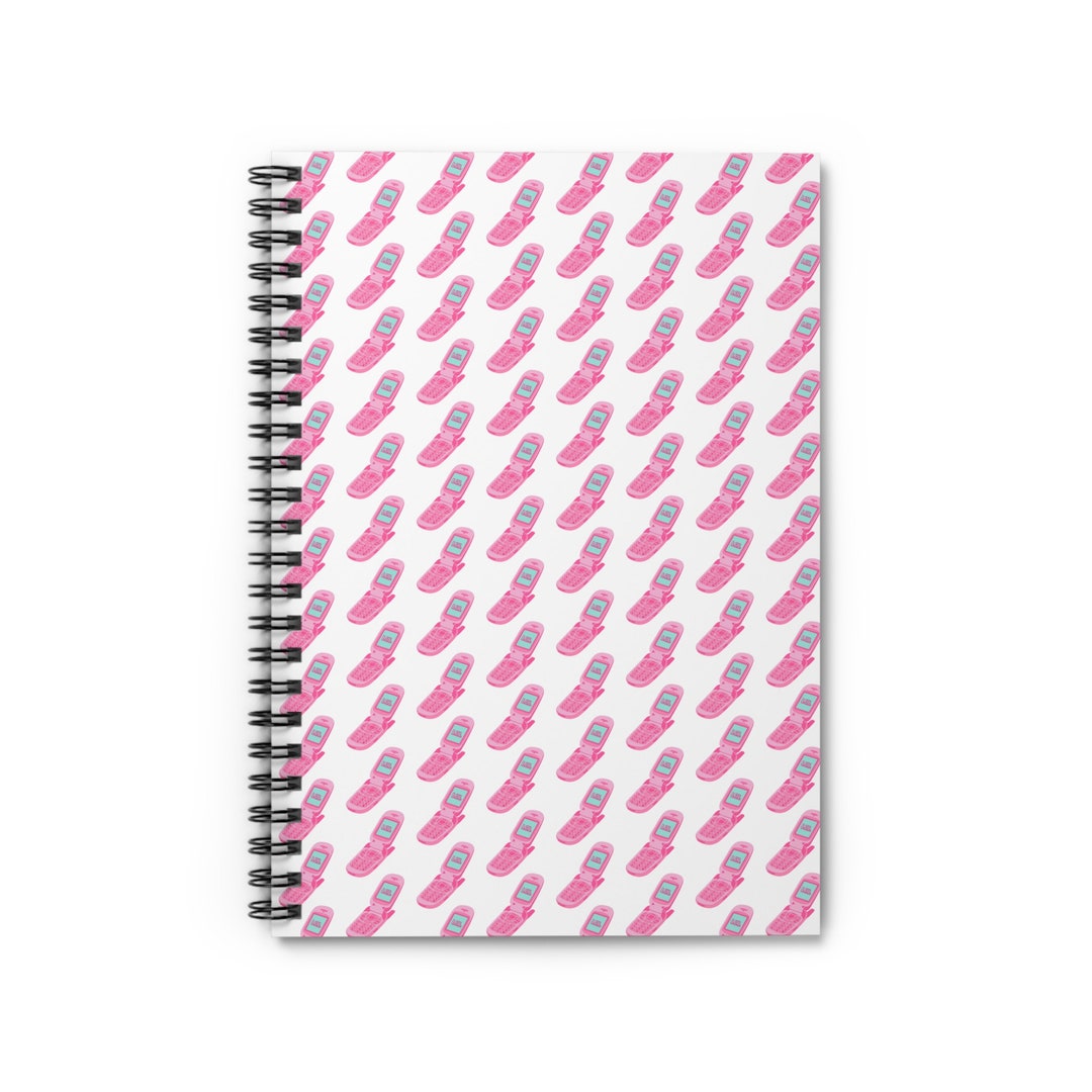 Millennial Y2K Flip Phone Spiral Bound Notebook90s Nostalgia Spiral ...
