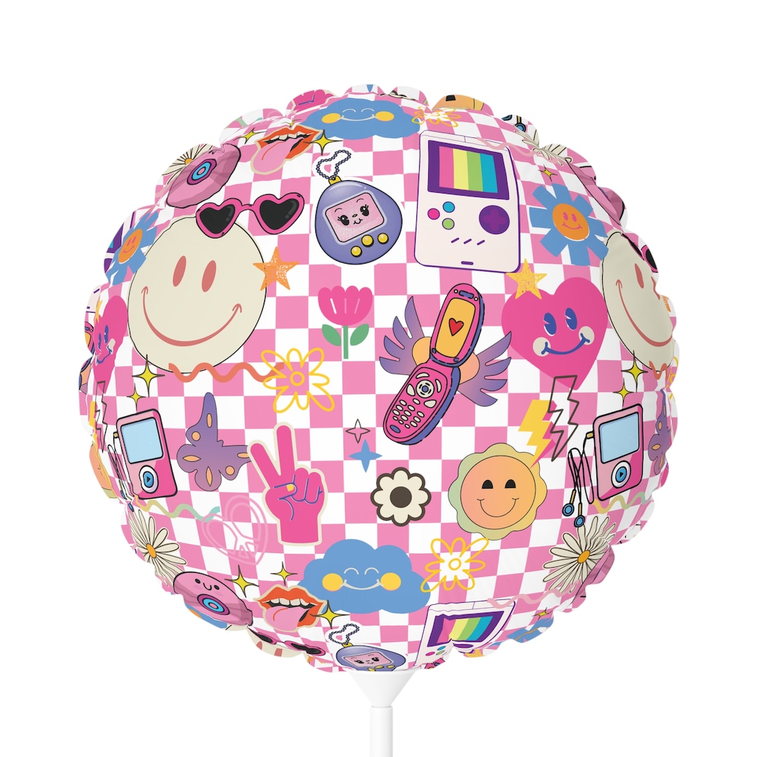 Millennial Y2K Balloon round and Heart-shaped, 11gift for Herteen ...