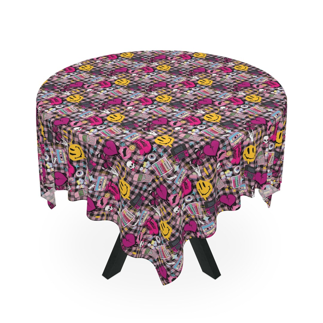 Punk Y2K Tableclothsquare Table Coverdining Room Decorkitchen Decor - Etsy