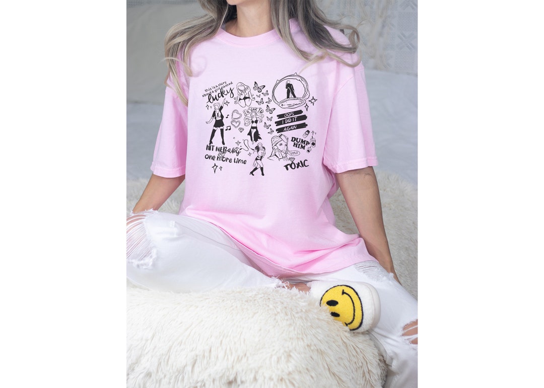Britney Line Art Collection T-shirttrendy Teefan Girl Gifty2k ...