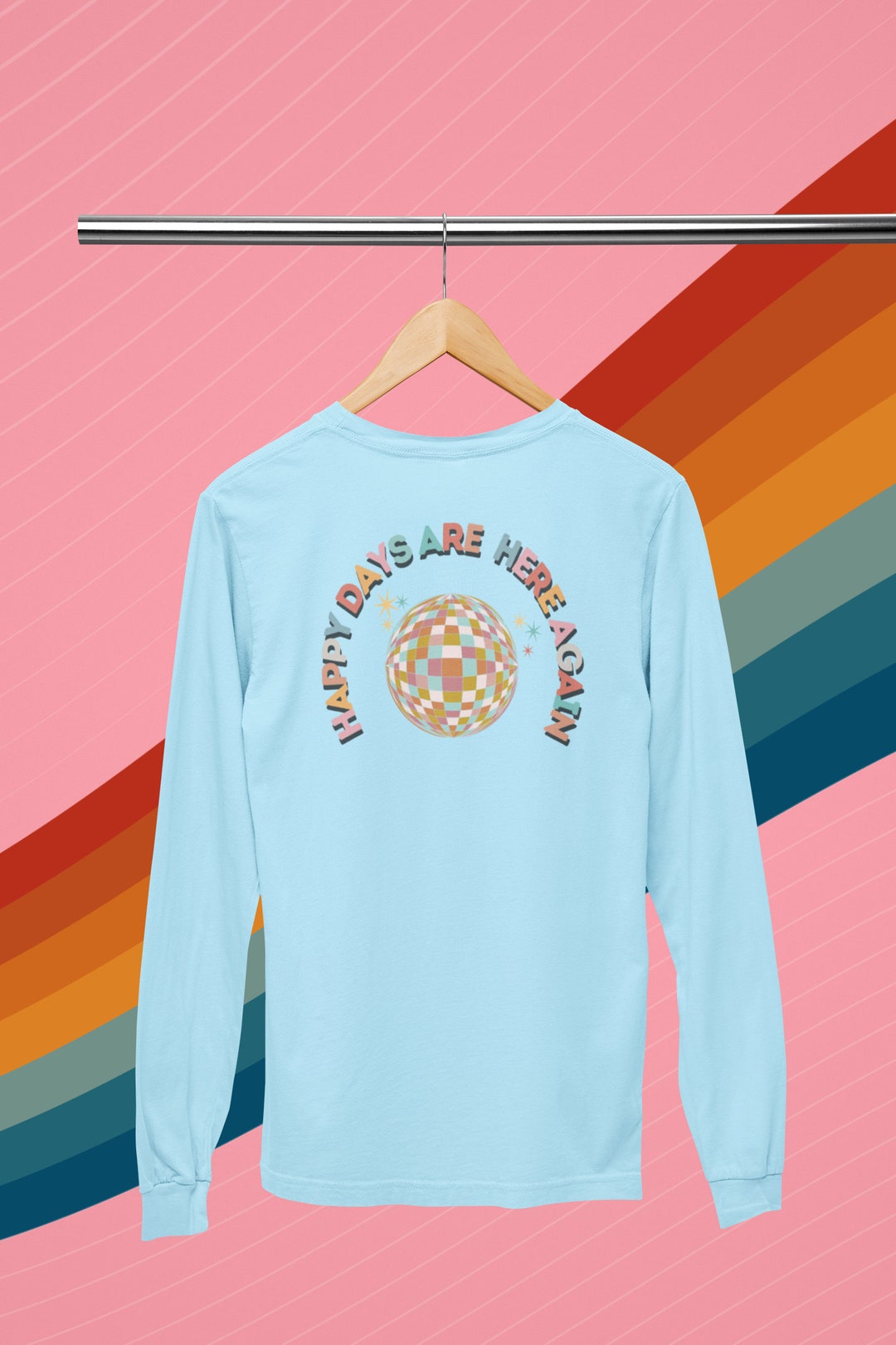 Camiseta de estilo retro Happy Days Are Here Again Camisetas de algodón ...