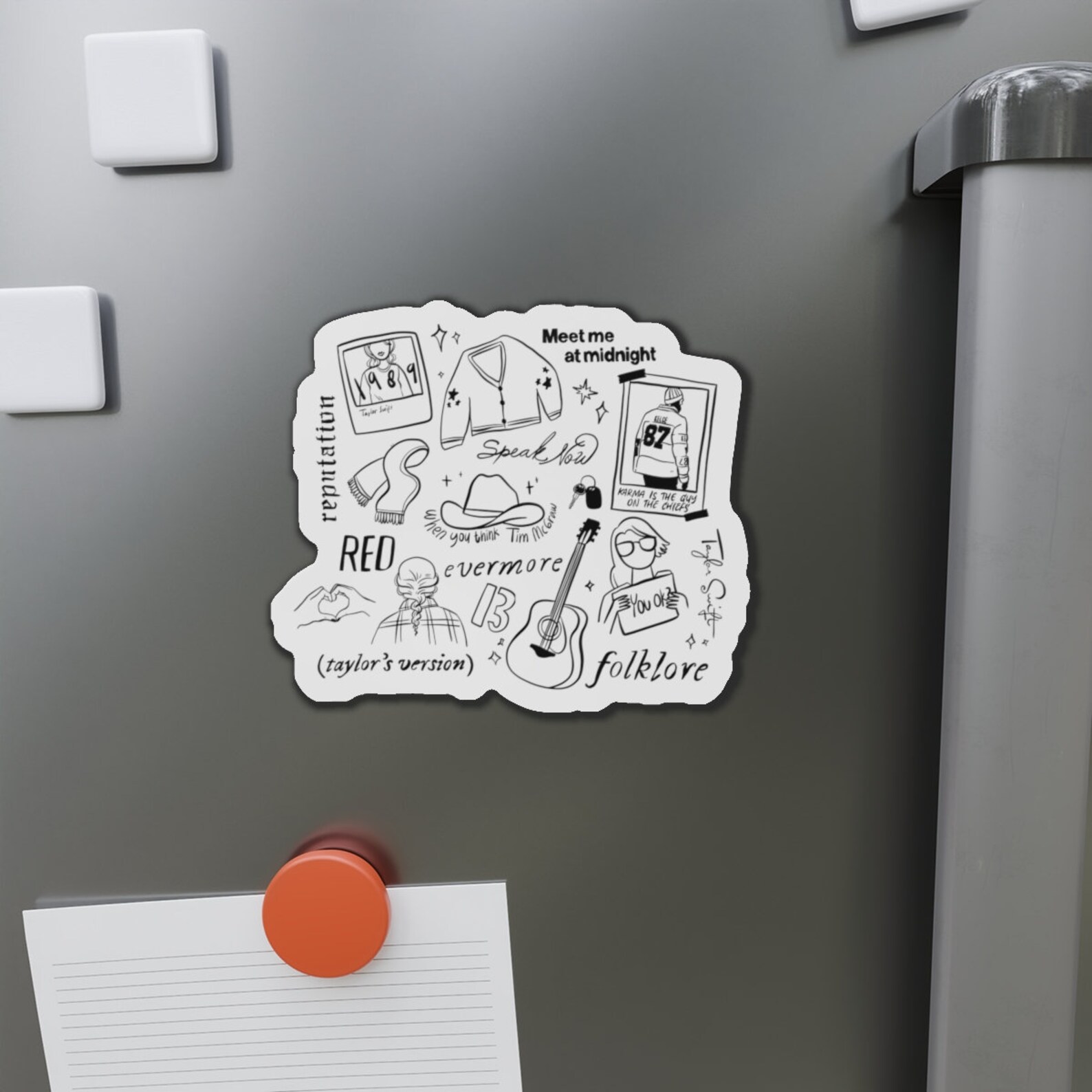 Taylor Line Art Collection Die-cut Magnets - Etsy