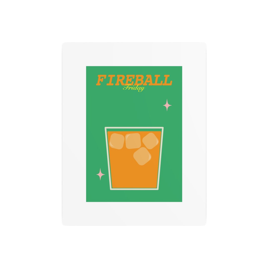 Fireball Friday Metal Art Signdrinking Days the Week Metal Art ...