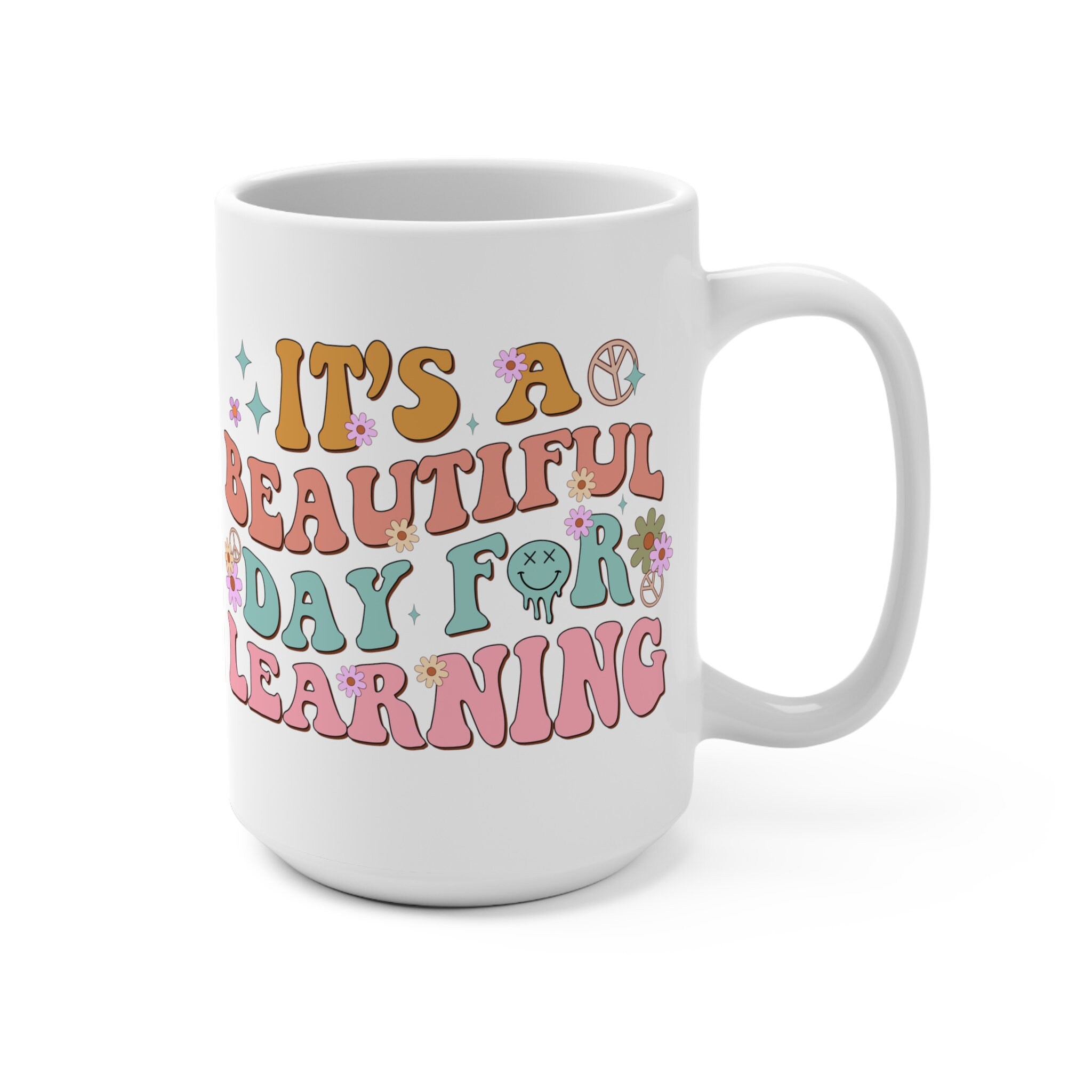 It's a Beautiful Day for Learning Ceramic Mugteacher Gift, 15oz Ceramic ...