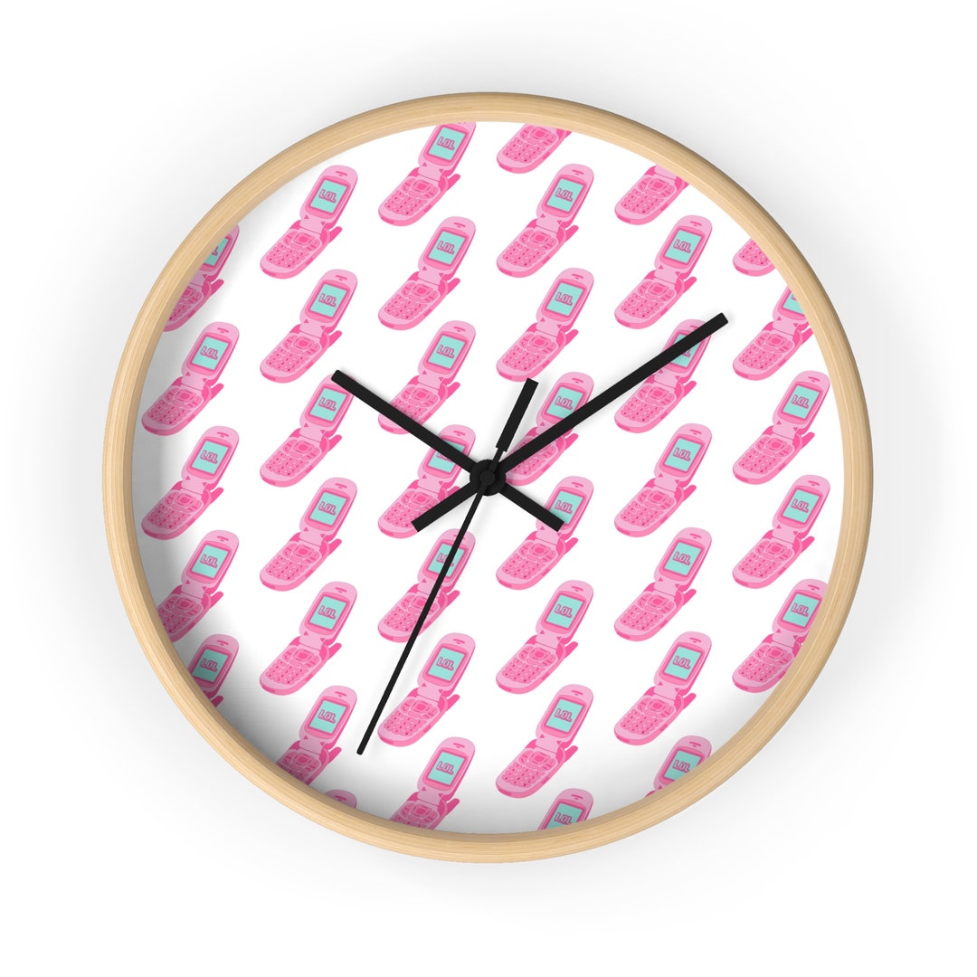 Y2k Flip Phone Wall Clockwall Hanging Flip Clockunique Wall Clockmodern ...