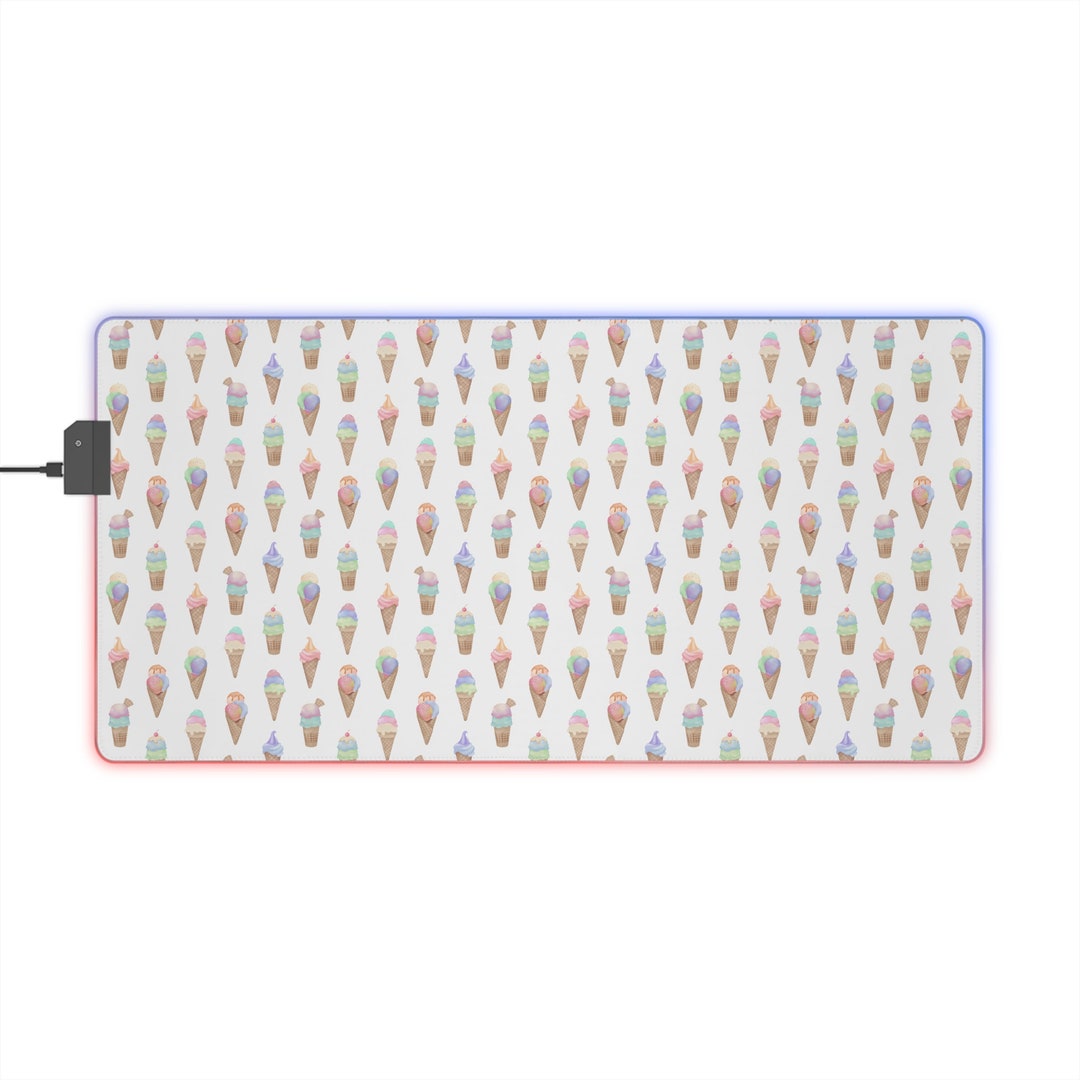 Trendy Ice Cream LED Gaming Mouse Padsummer Vibesbirthday Party ...