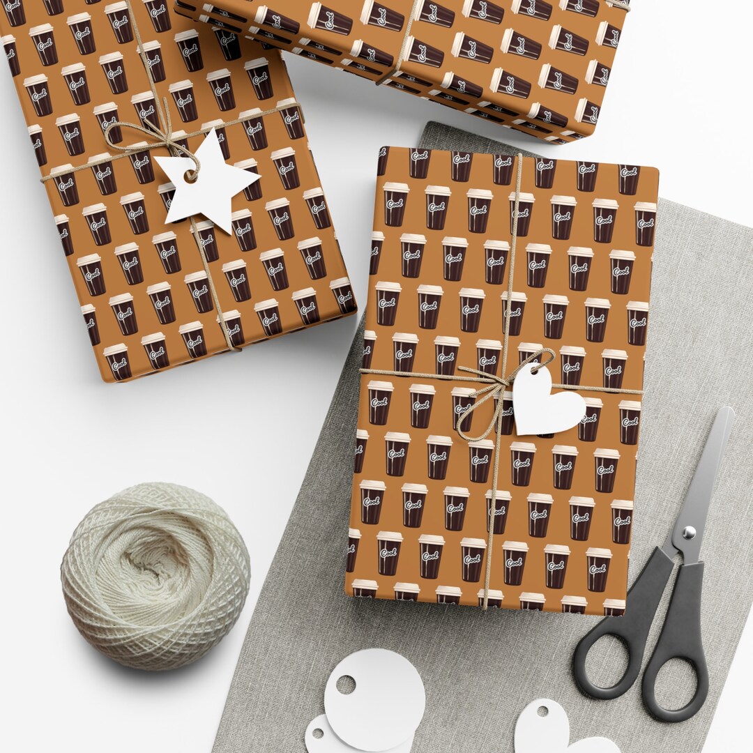 Coffee Latte Wrapping Papergift Wrapping Paperbirthday Giftwrapgift ...