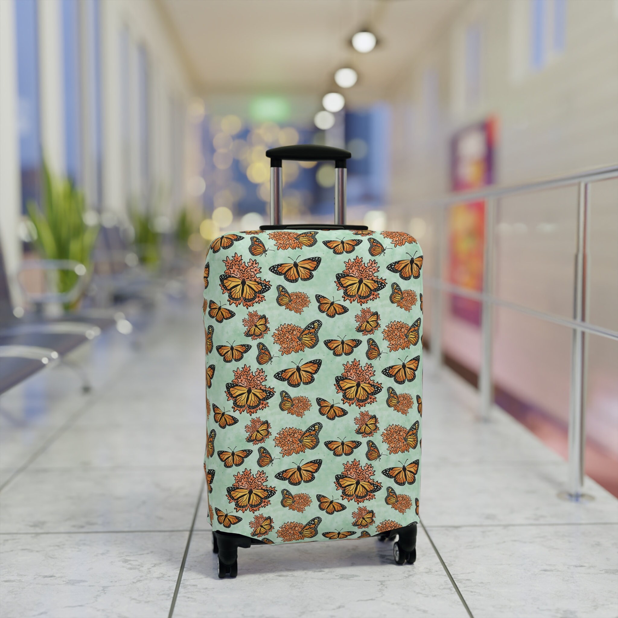 Monarch Butterfly Luggage Coverrolling Suitcase Coverluggage ...