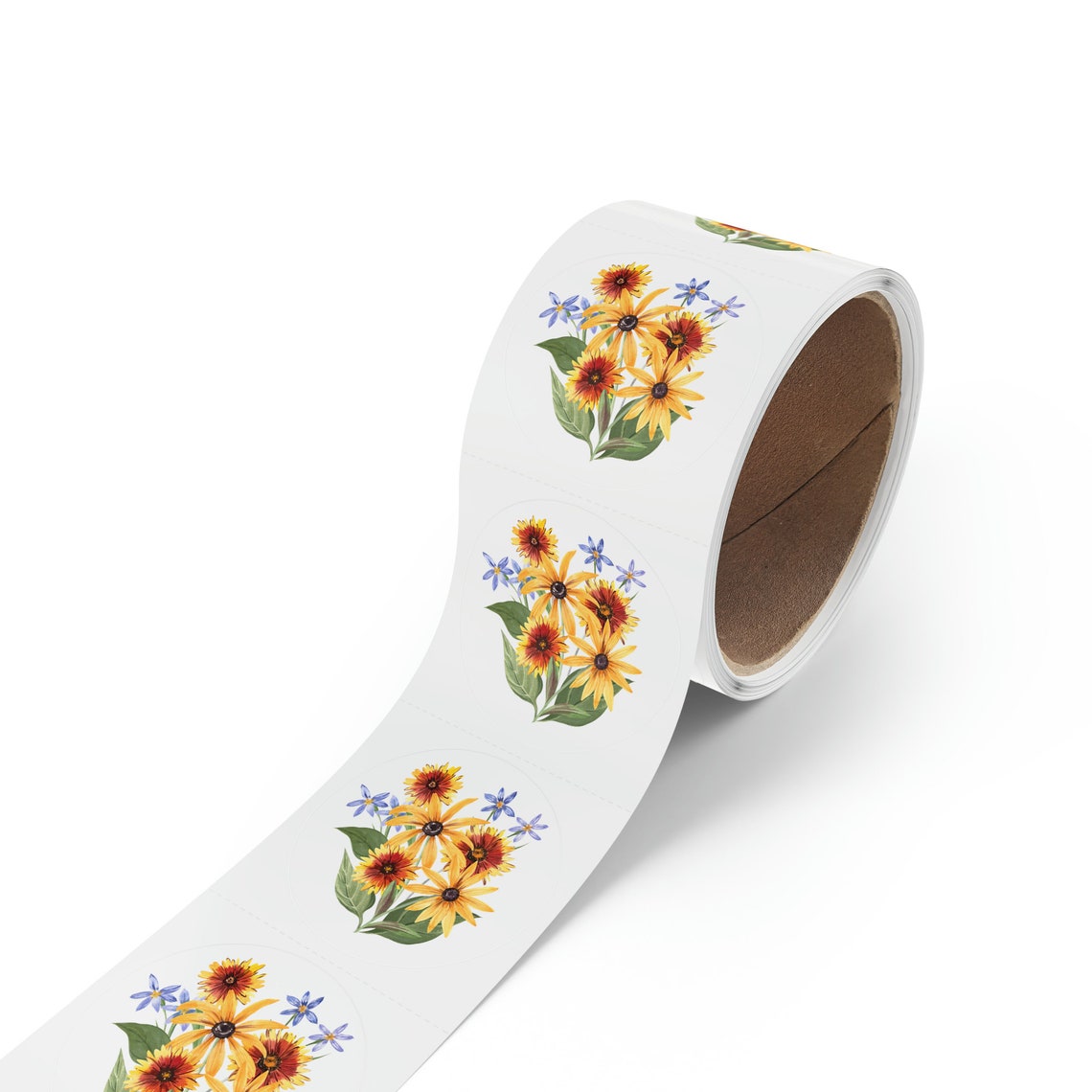 Texas Bluebonnet Round Sticker Label Rollstexas Thank You Noteenvelope ...