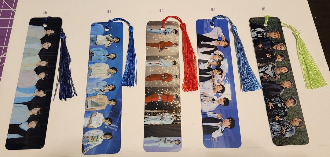BTS Bookmarks - Etsy