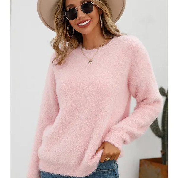 Fuzzy Sweater - Etsy