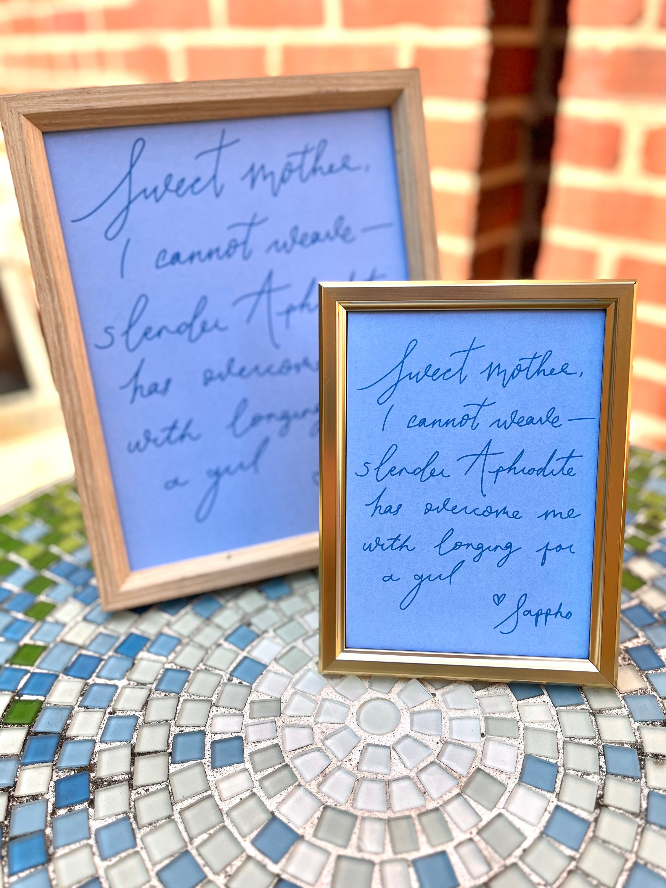 Sappho Poem Print Art Print Sappho Quote Art Print Unique Art Print ...