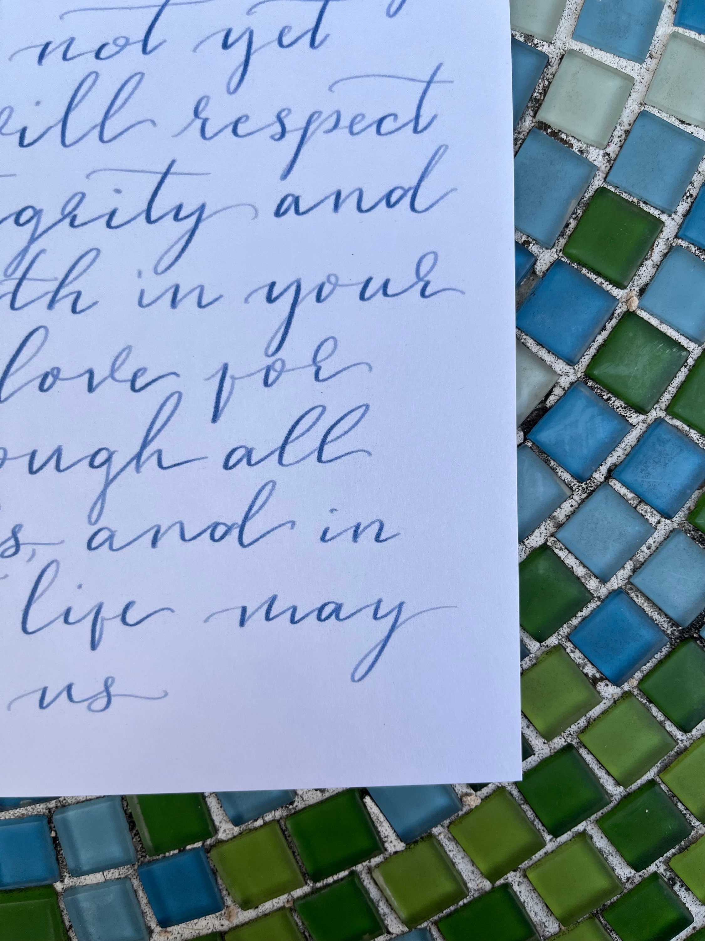 Custom Calligraphy Print Art Print Custom Lettering Print - Etsy