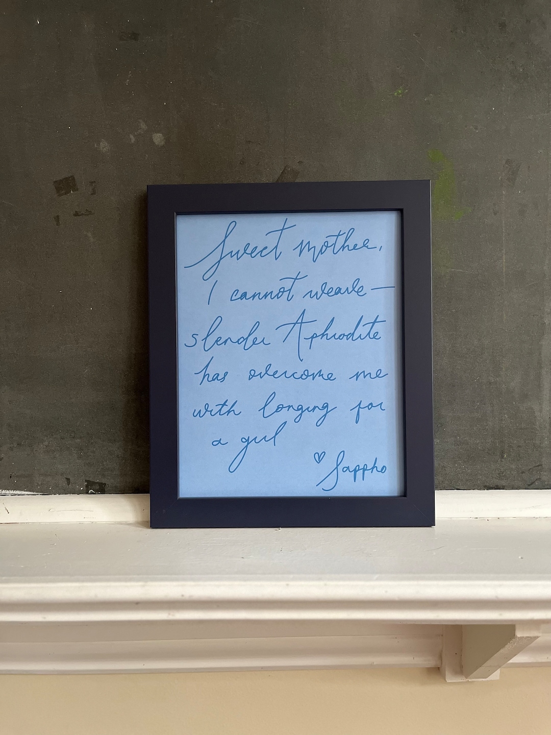 Sappho Poem Print Art Print Sappho Quote Art Print - Etsy