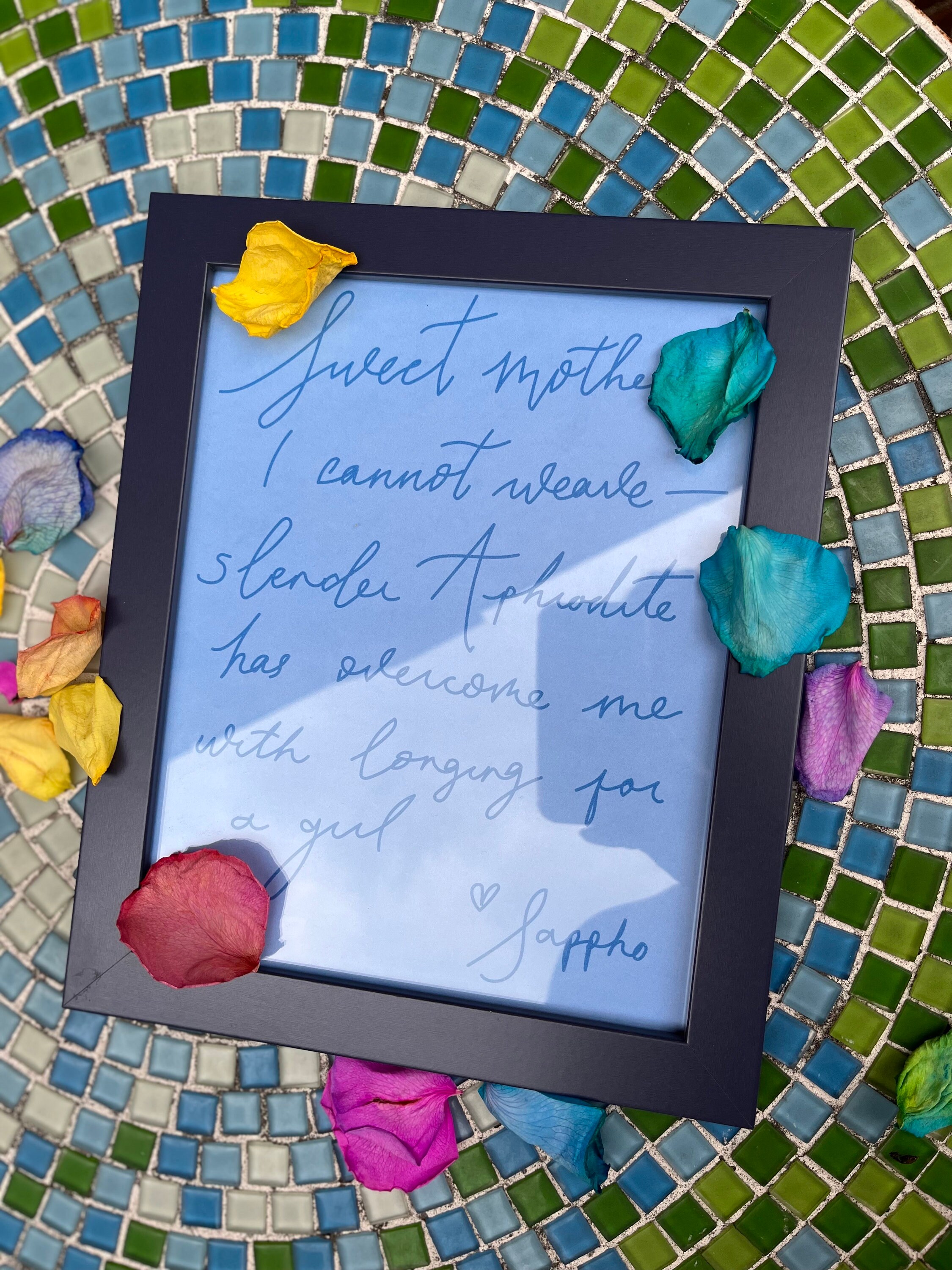 Sappho Poem Print Art Print Sappho Quote Art Print Unique Art Print ...