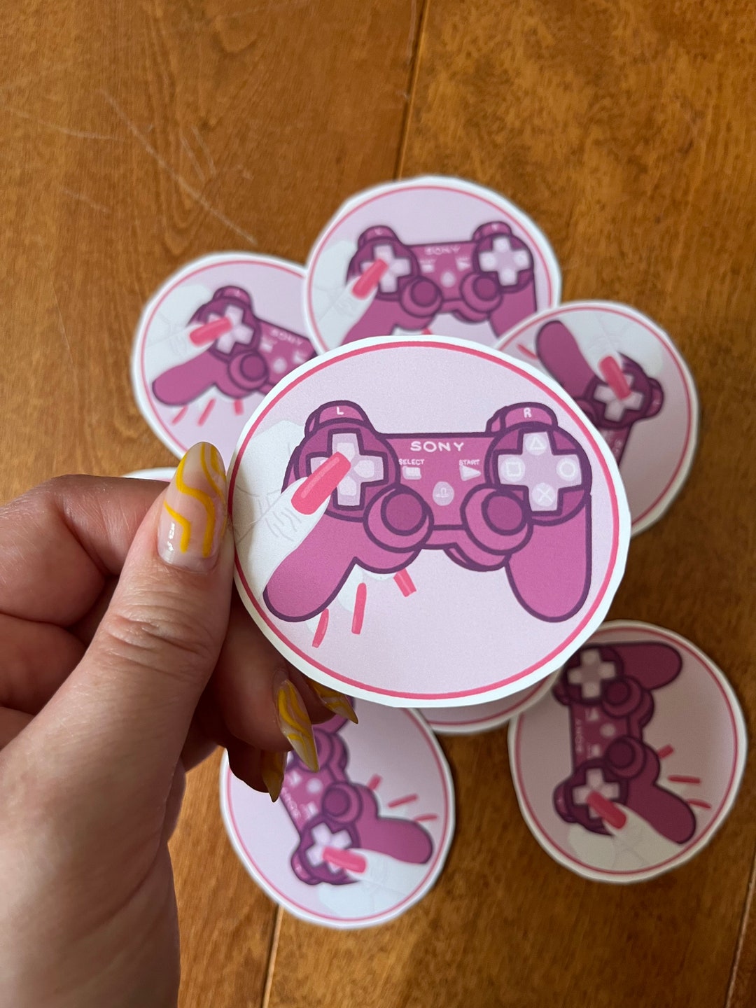 Gamer Girl Sticker Girl Gamer Sticker Acrylic Nails Sticker Gaming ...