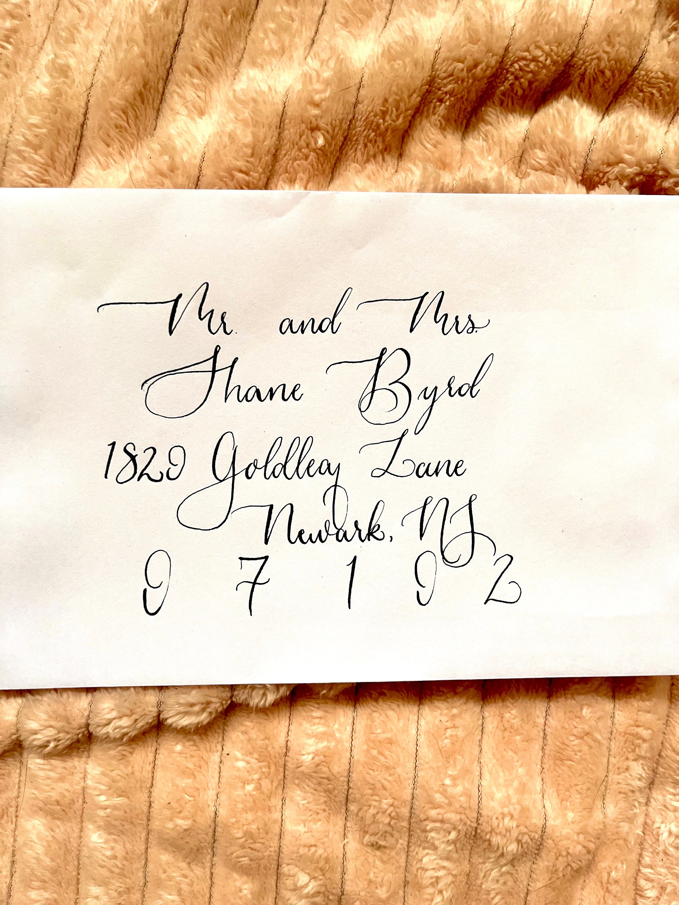 Custom Calligraphy Addressed Envelopes |custom Lettering | Guest ...