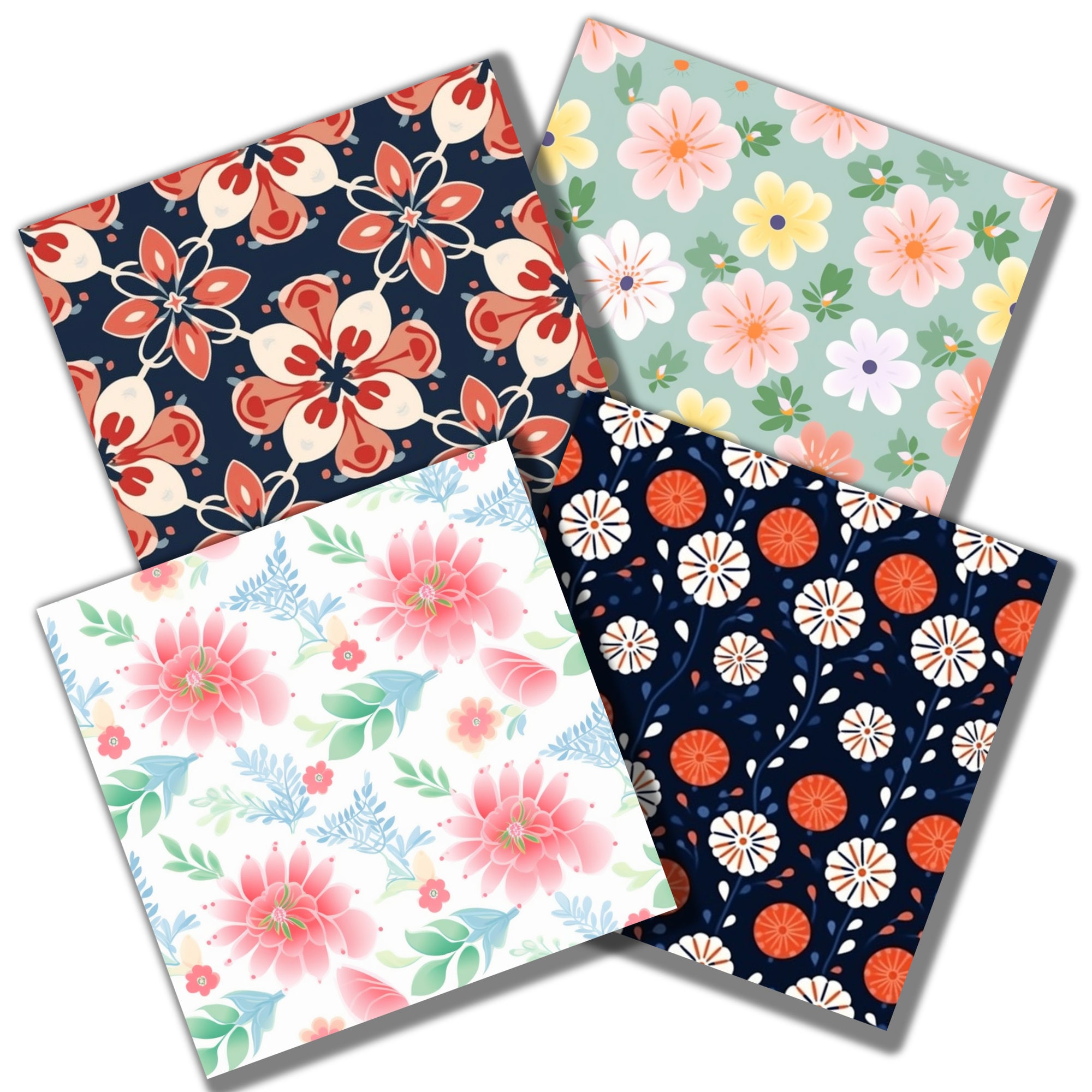 Mugunghwa, Korean National Flower, Seamless Patterns, Floral Art ...