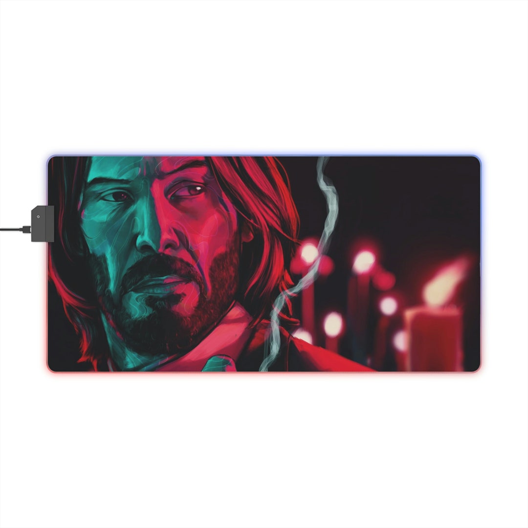 John Wick LED Gaming Mouse Pad - Etsy
