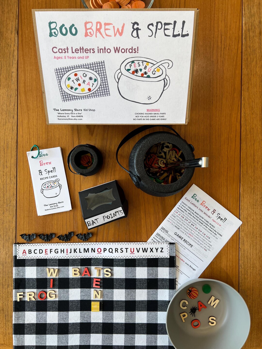 Wizards Boo Brew & Spell: Spooky Spelling Game - Etsy