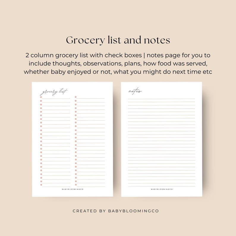 Baby 1st Foods Checklist Baby Led Weaning Guide Starting Solids First ...