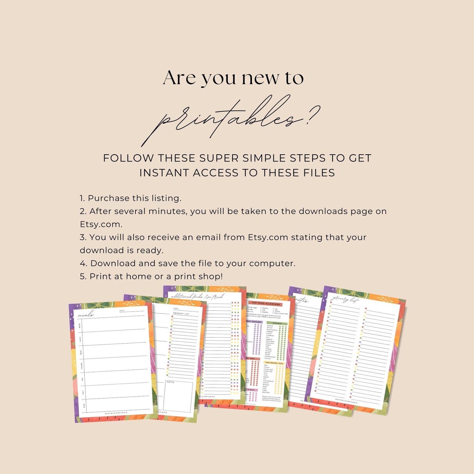 100 Foods Before One Printable First Foods Checklist Baby Food Tracker ...