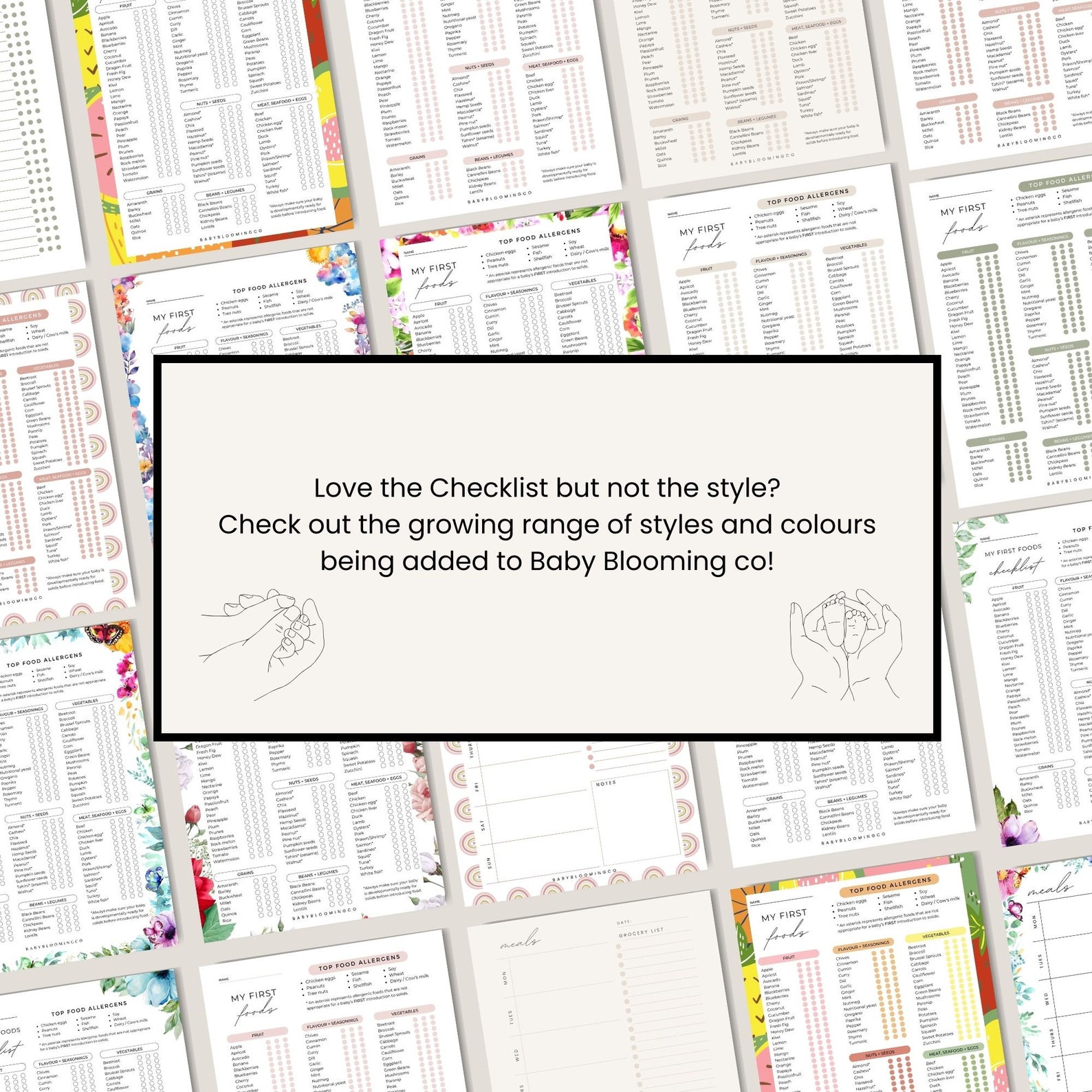 101 Before One Printable Baby Food Tracker Baby Meal Plan First Food ...