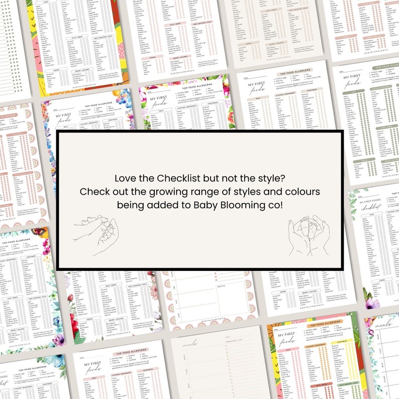 101 Before One Printable Baby Food Tracker Baby Meal Plan First Food ...