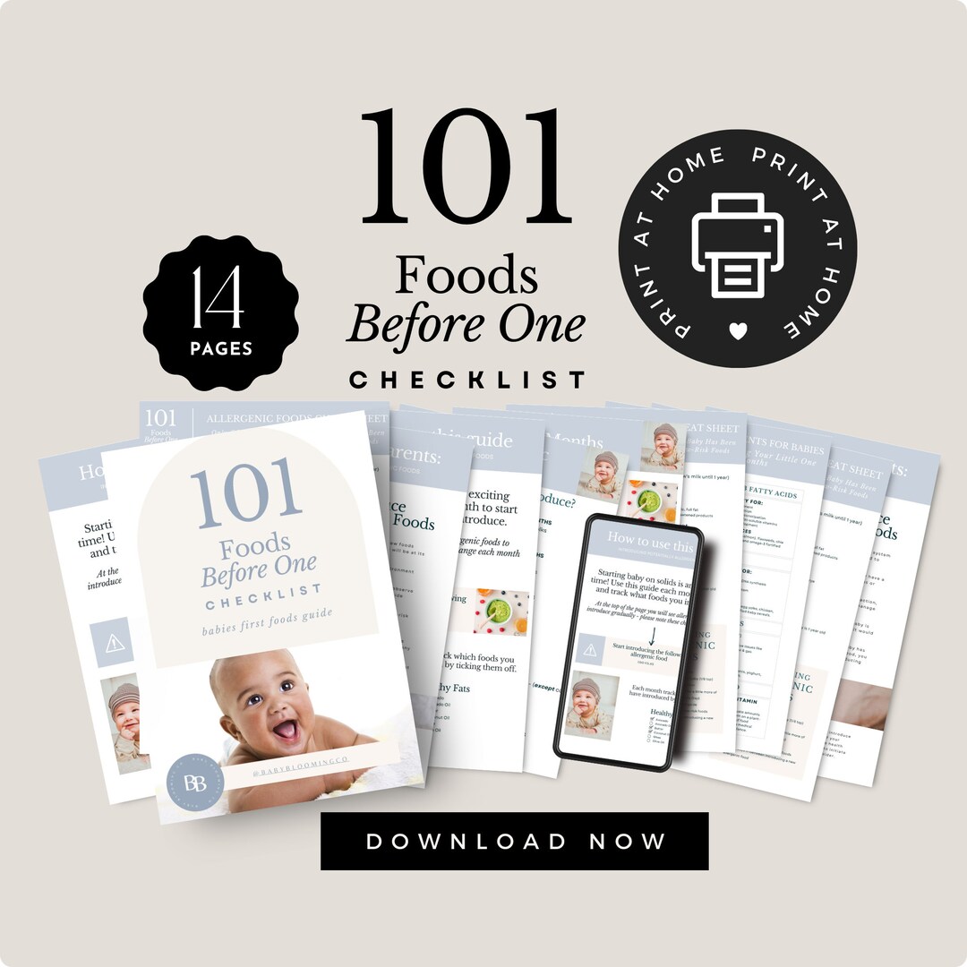 Starting Solids Guide Introduce Allergens Safely 101 First Foods Baby ...