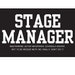 Stage Manager Definition Sticker | Theatre Lover Sticker, Tech Theater ...