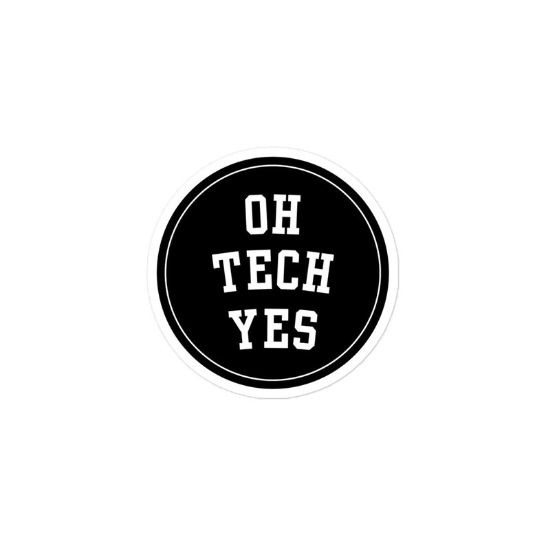Oh Tech Yes Technical Theatre Sticker | Theater Lover Techie Sticker - Etsy