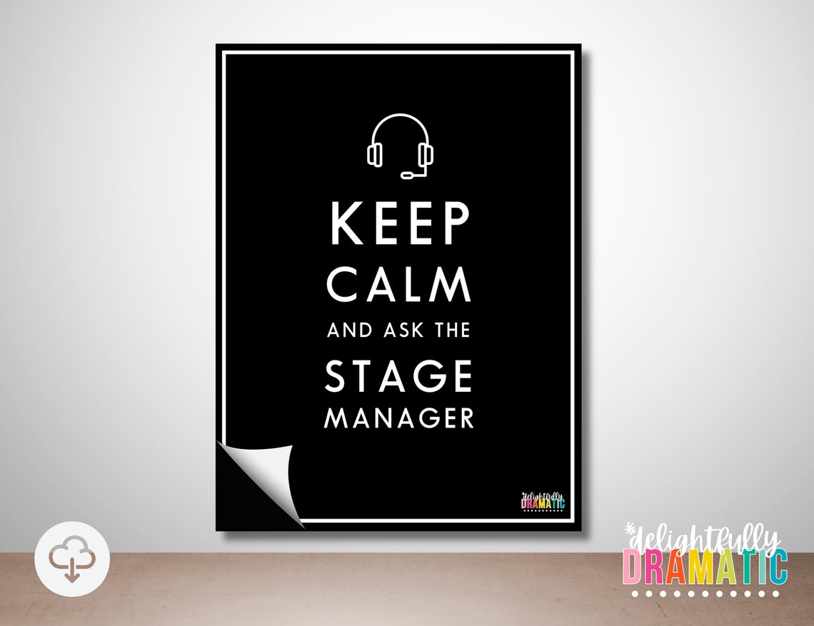 Tech Theatre Poster Set DIGITAL DOWNLOAD Drama Classroom Decor, Theater ...
