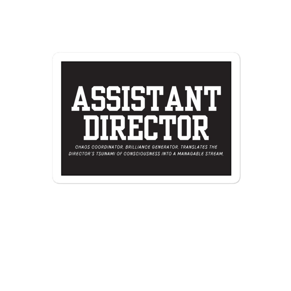 Assistant Director Definition Sticker | Theatre Lover Sticker, Tech ...