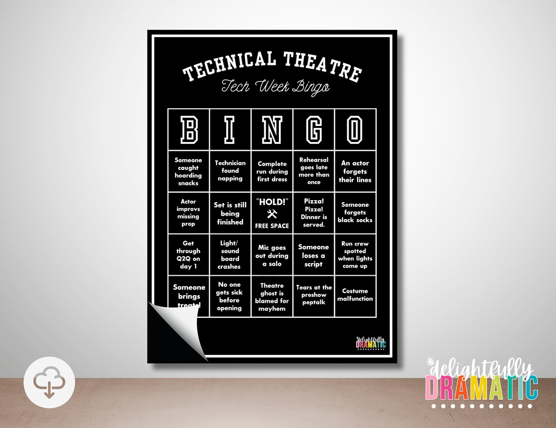 Tech Theatre Poster Set *DIGITAL DOWNLOAD* | Drama Classroom Decor ...
