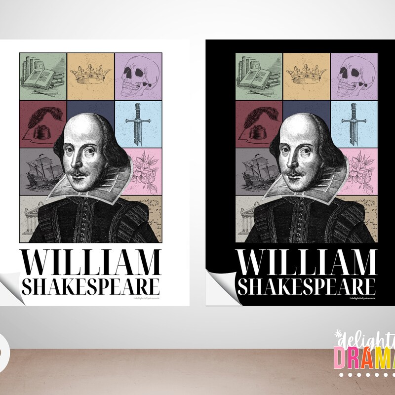 Shakespeare Poster - Etsy