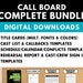 Complete Bundle | Instant Theatre Call Board Template Collection With ...