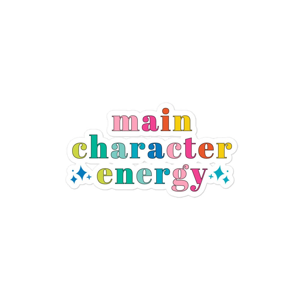 Main Character Energy Sticker Theatre Lover Sticker, Broadway Laptop ...
