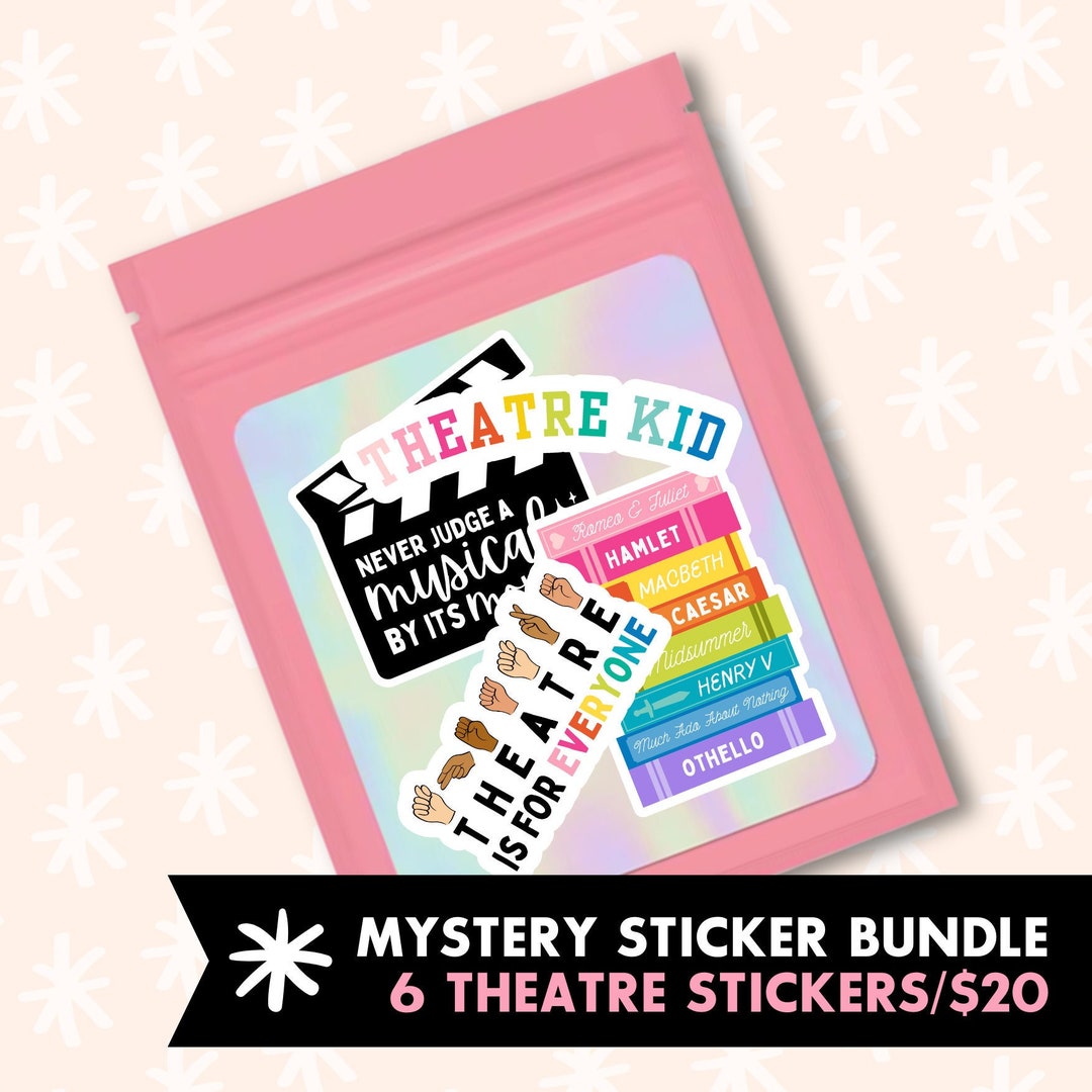 Theatre Sticker Bundle, Mystery Drama Sticker Collection, Theater Lover ...