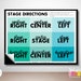 Stage Directions Theatre Posters DIGITAL DOWNLOAD Drama Classroom Decor ...