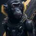 Space Monkey Digital Art / Instant Download / 10st / SVG / PNG / Space ...