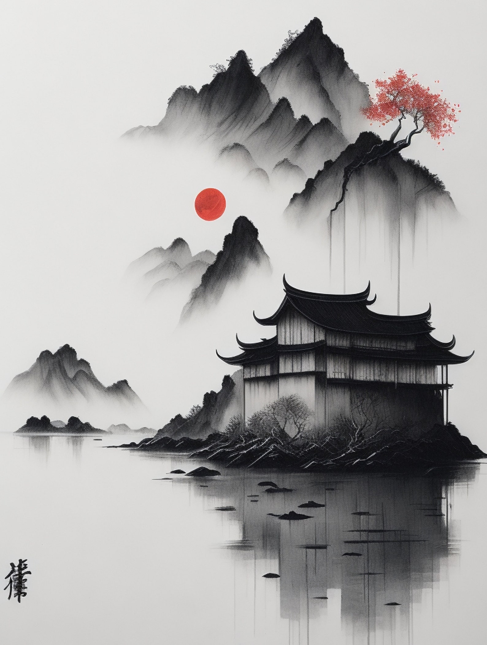 Vintage Japanese Digital Print | Traditional Japanese Wall Art | SVG ...