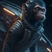 Space Monkey Digital Art / Instant Download / 10st / SVG / PNG / Space ...