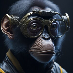 Space Monkey Digital Art / Instant Download / 10st / SVG / PNG / Space ...