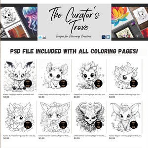 Kawaii Fish Coloring Page for Kids, Printable PDF Download, Quick and ...