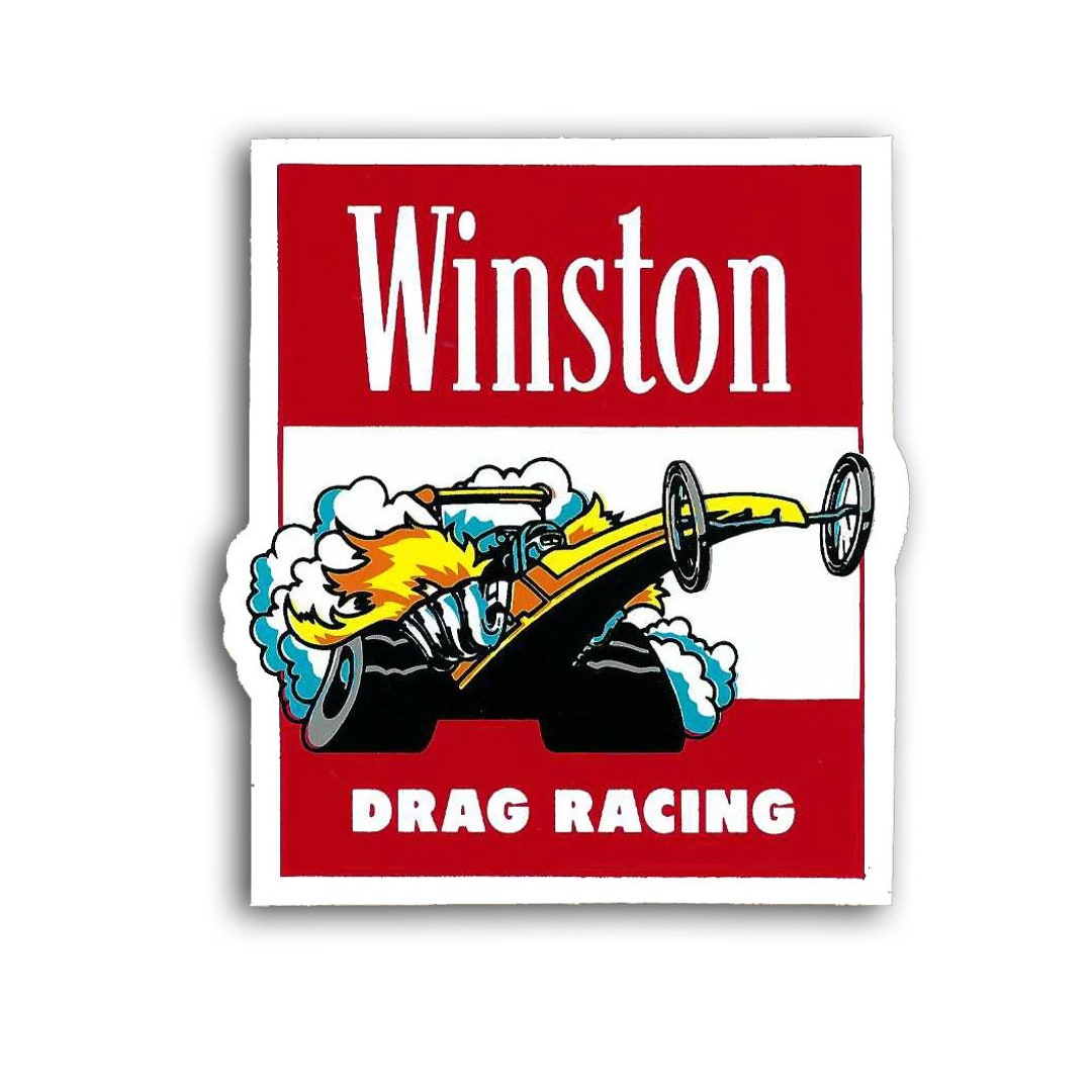 Winston Drag Racing Cigarette Sponsor 70's Logo Hot Rod, Gasser NHRA ...