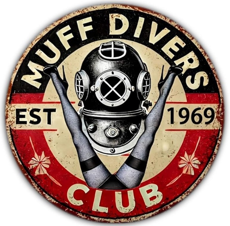 3 INCH Muff Divers Club Funny, Gasser, Hot Rod, Drag Racing, Diver ...