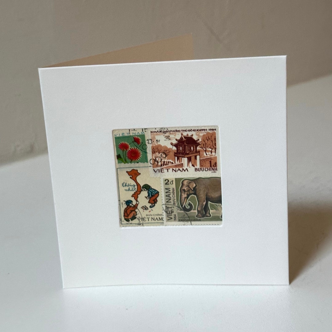 Handmade VIETNAM / VIETNAMESE Greeting Card - Made With Authentic ...