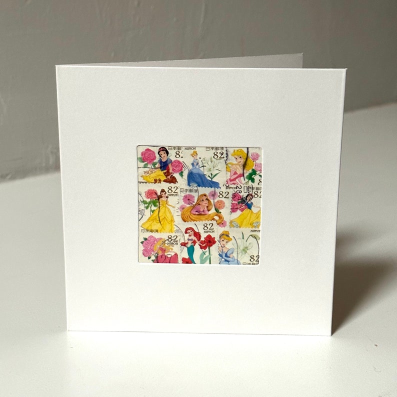 Handmade Disney Princess Greeting Card - Crafted With Authentic Postage ...