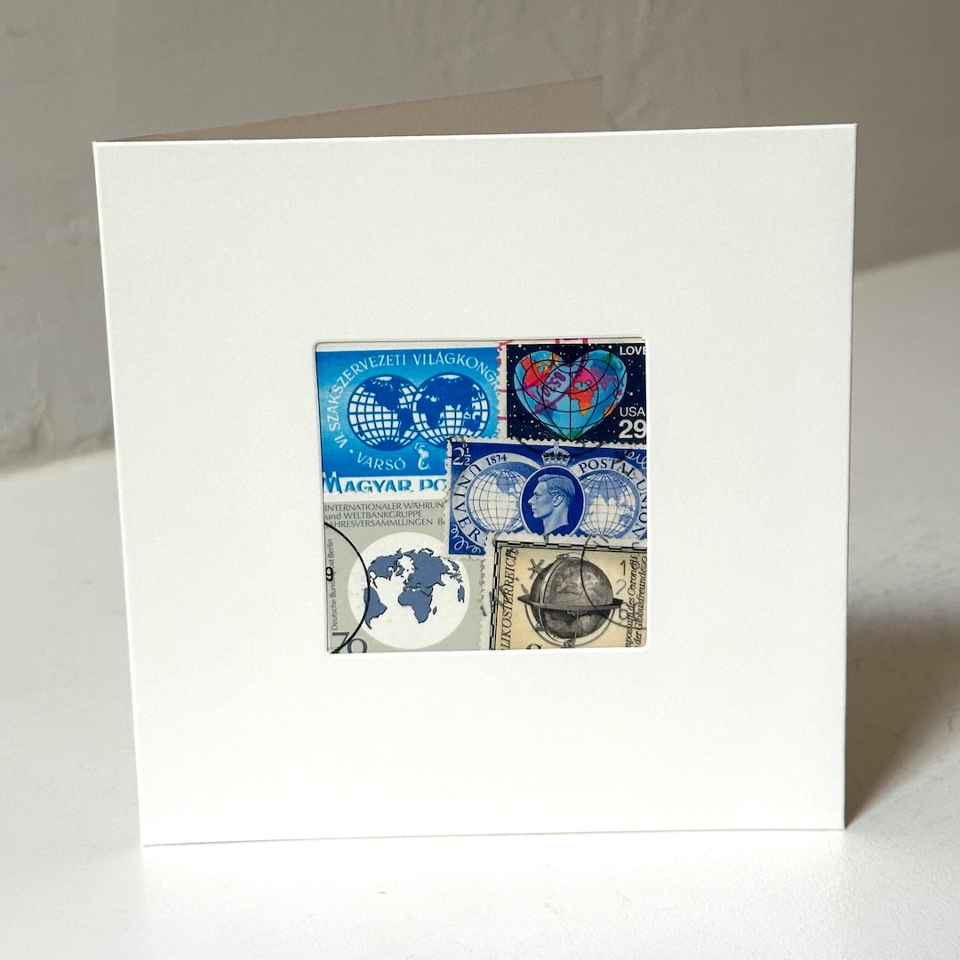 Handmade TRAVEL / TRAVELLER Greeting Card - Crafted With Vintage ...